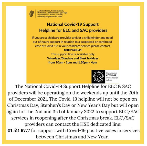 What to do if your service has a Covid-19 Case - Laois County Childcare ...
