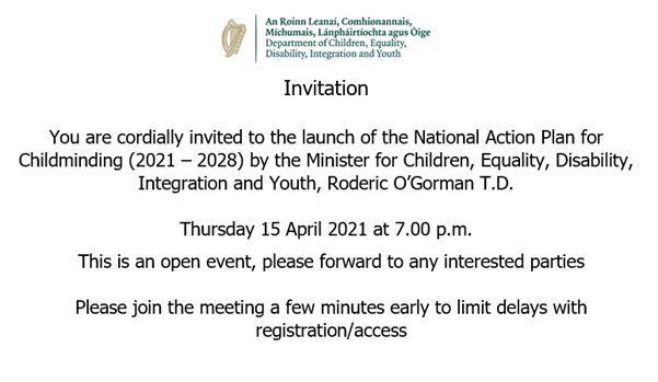 Invitation - Laois County Childcare Committee