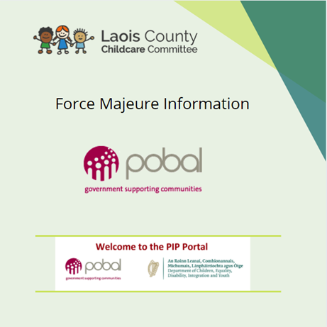 Note to providers on Force Majeure - Laois County Childcare Committee