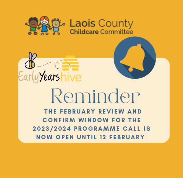 Core Funding - Review and Confirm Reminder - Laois County Childcare ...