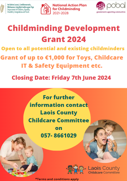 Childminder Development Grant (CMDG) - 2024 - Laois County Childcare ...